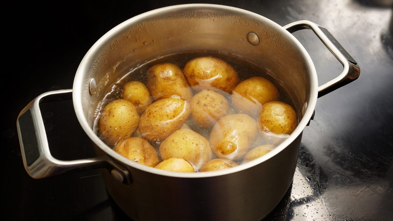 how to boil potatoes then peel