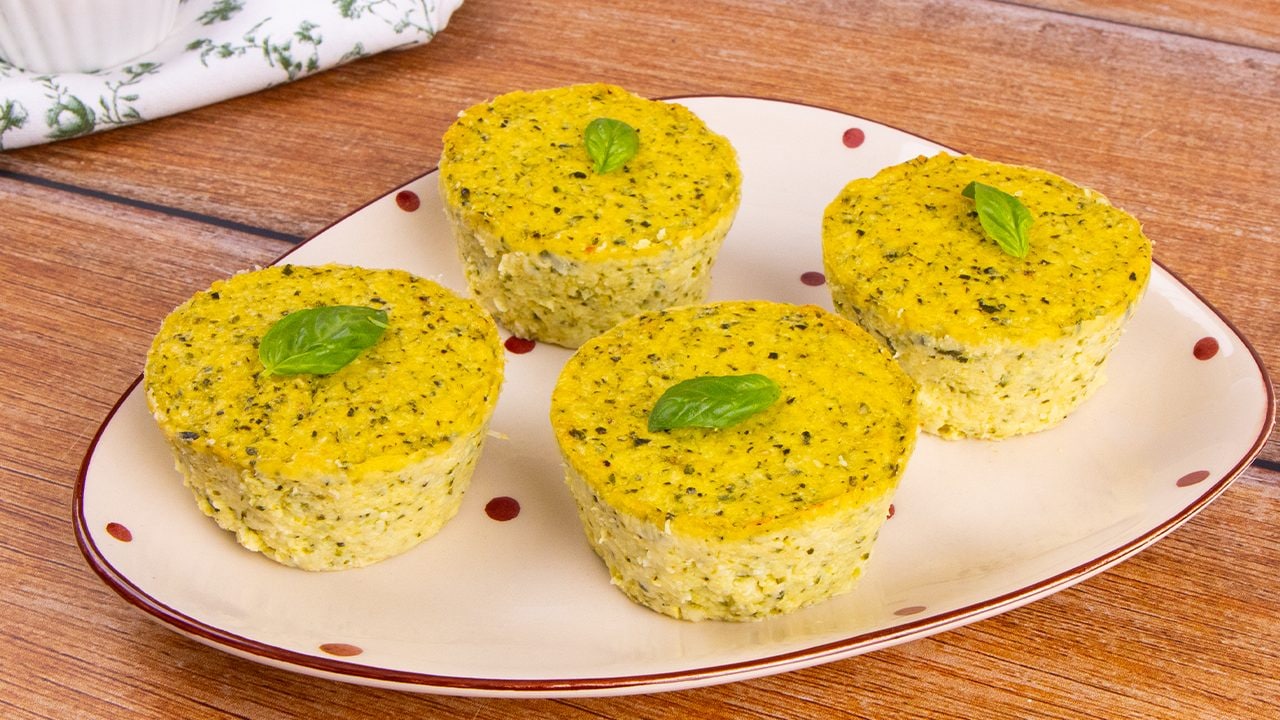 Creamy Mini Zucchini Flans with Parmesan and Basil
