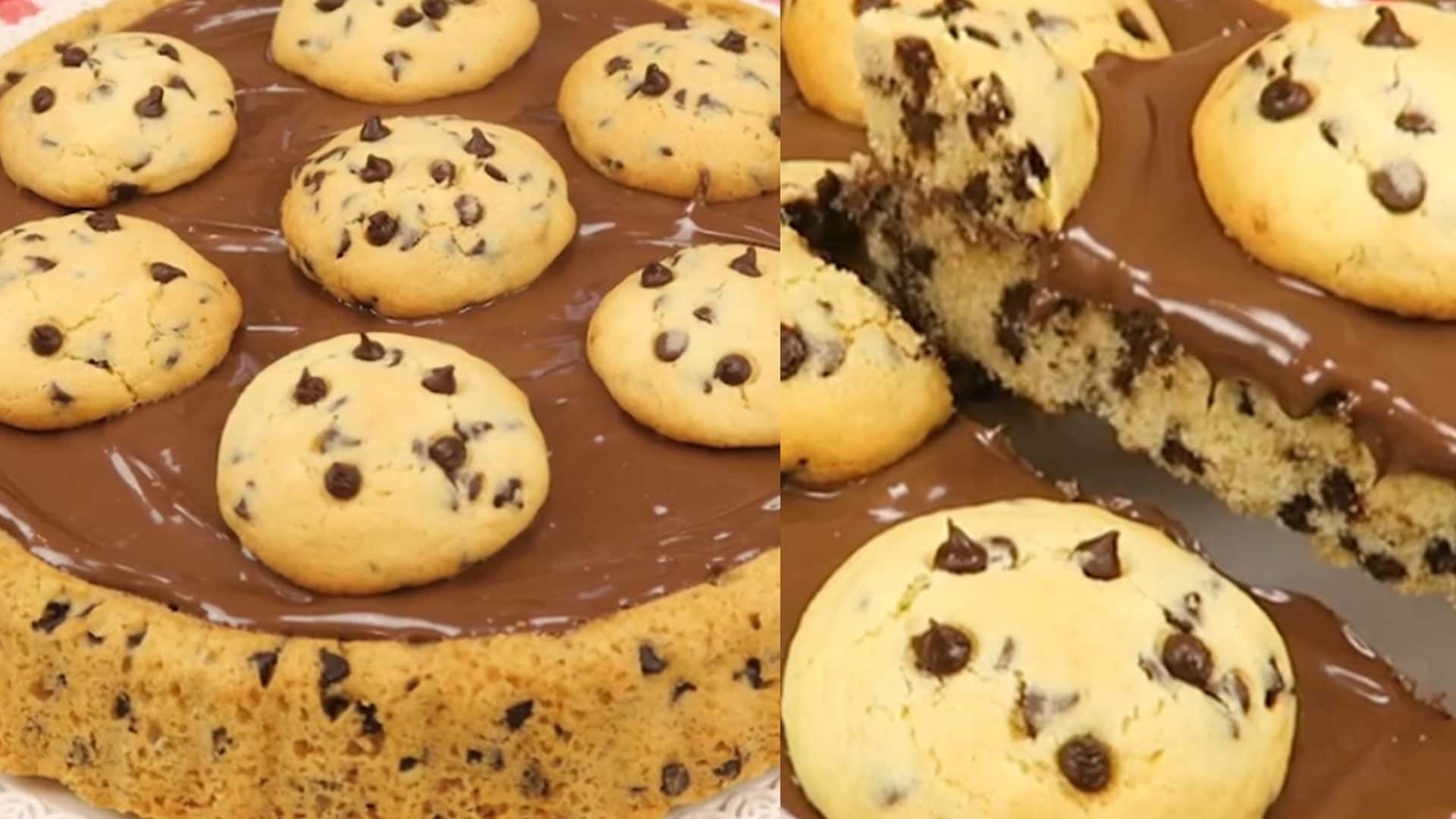 7-Ingredient Chocolate Chip Cookie Pie