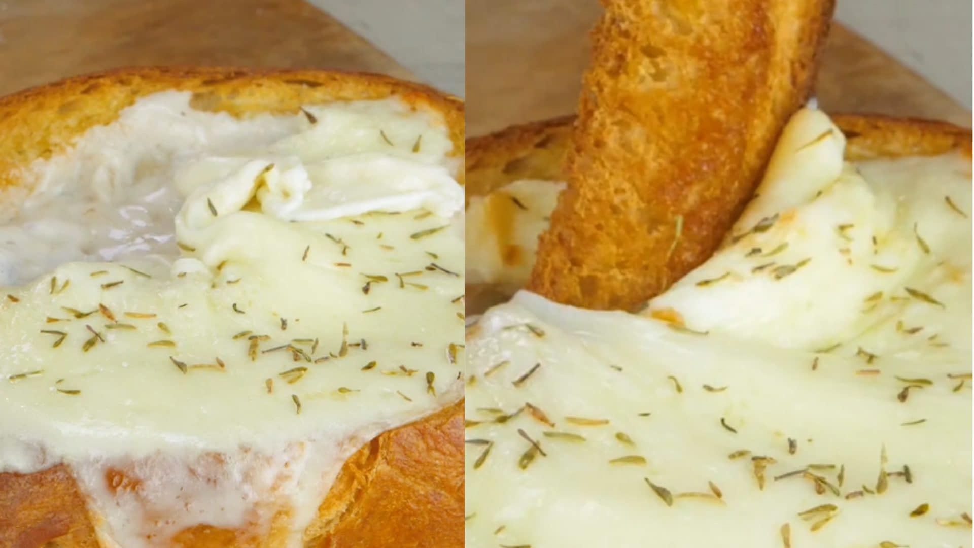 Onion Soup in Bread Bowls