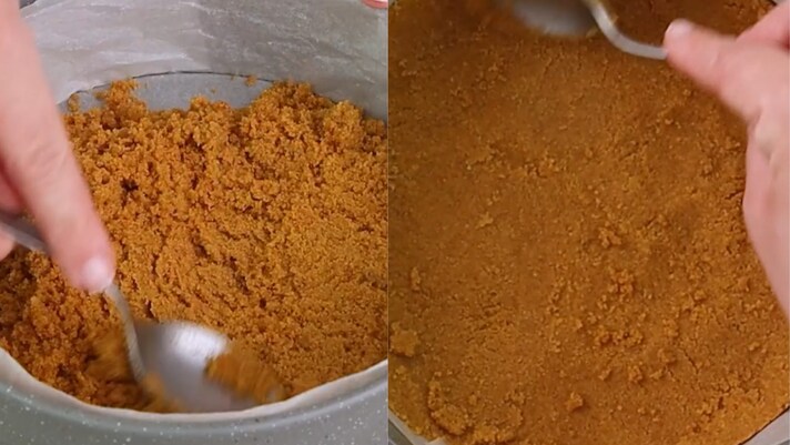 No-Bake Orange Crumble Cream Cake