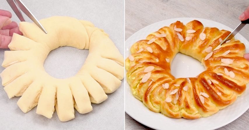 Soft and Appetizing Brioche Crown