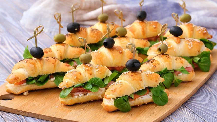 3-Ways Mini Croissant Sandwiches