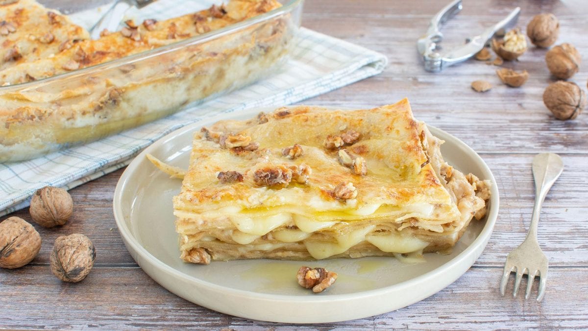 Walnut Béchamel Sauce Lasagna