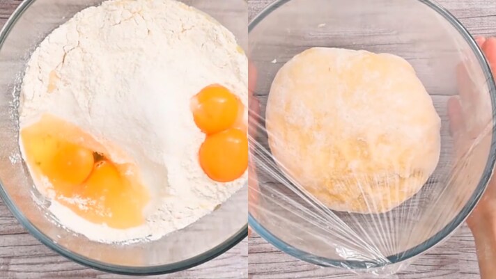 Fried Cream Stuffed Triangles Recipe