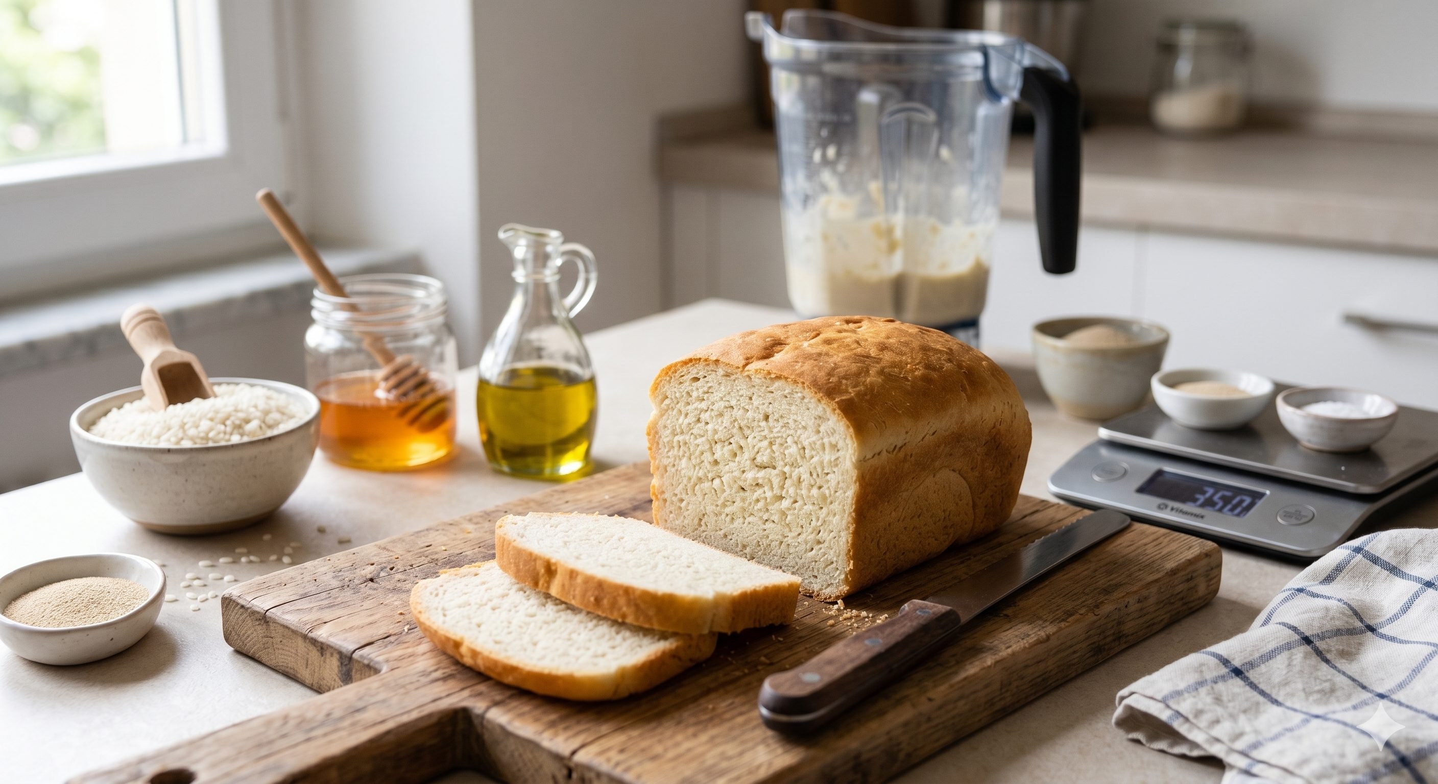 Viral Blender Rice Bread Recipe